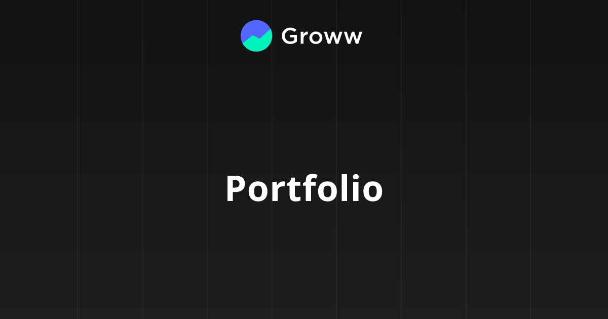 Portfolio - Groww API